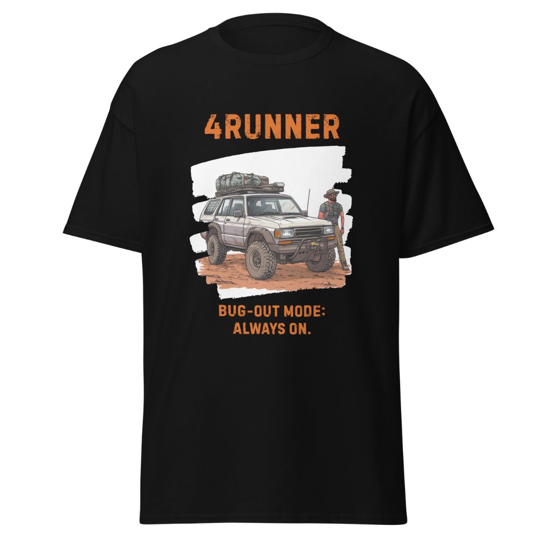 Funny 4Runner T-Shirt – Bug Out, Black Out, Send It | CA4WD