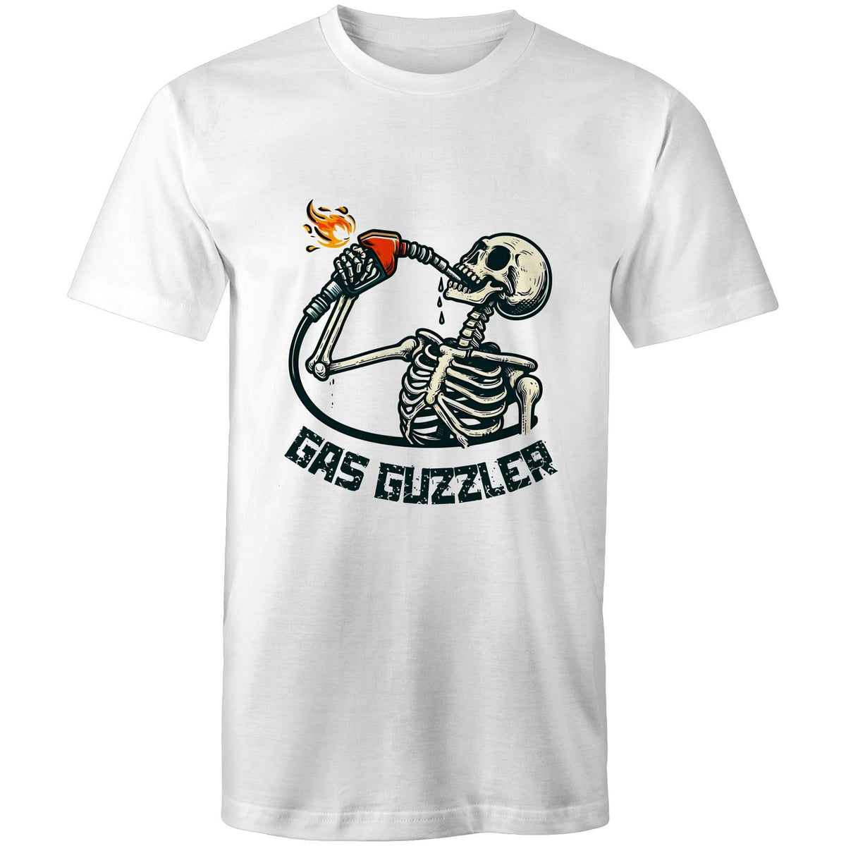 'Gas Guzzler' Funny Skeleton Tee | Adventure Lover T-Shirt – CA4WD